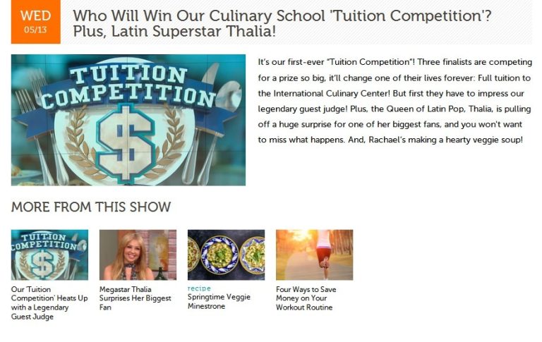 VIDEO: Thalía in Rachael Ray show | Thalia Source